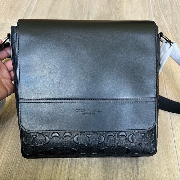 Coach | Bags | Coach Houston Map Bag In Signature Leather | Poshmark